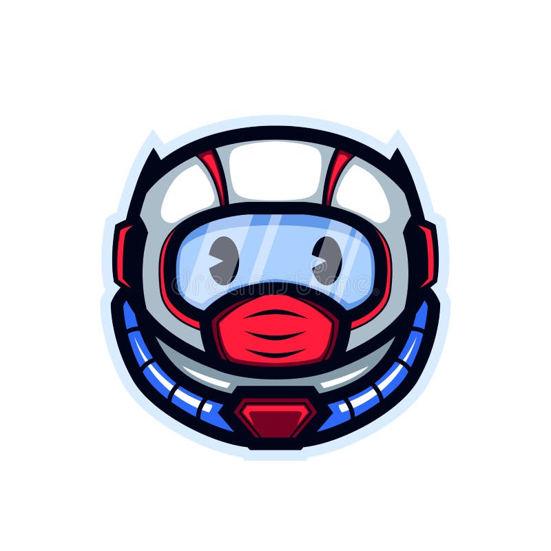 Astronaut Cartoon Cute Robot Gaming Avatar Vector Mascot Stock Vector ...