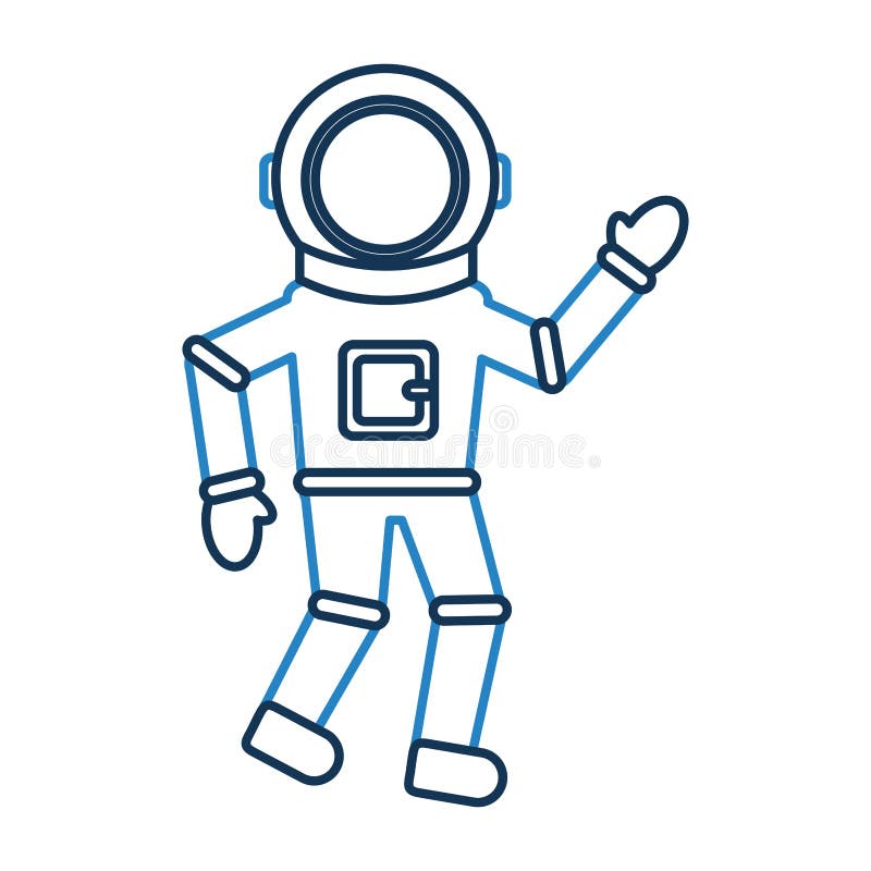 Astronaut Comic Character Icon Stock Vector - Illustration of cosmos ...