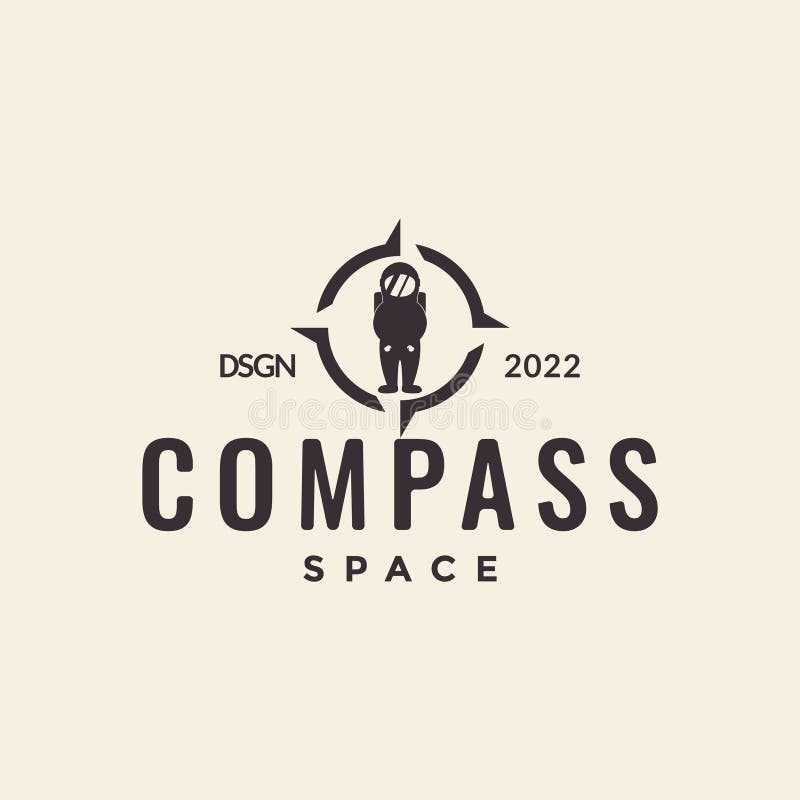Astronaut with Compass Space Logo Design, Vector Graphic Symbol Icon ...