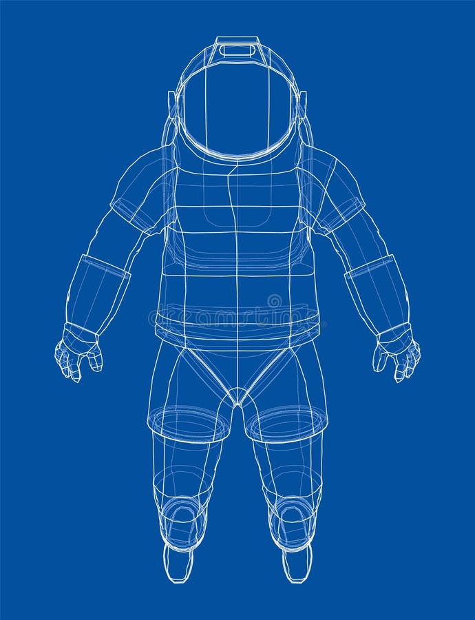 Wireframe Astronaut Stock Illustrations – 975 Wireframe Astronaut Stock ...