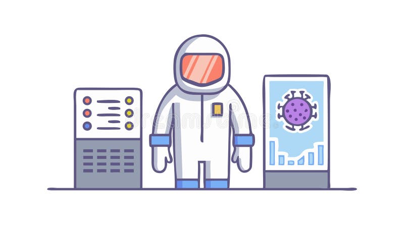 Astronaut with Control Panel Space Tech, Vector Design Generative AI ...