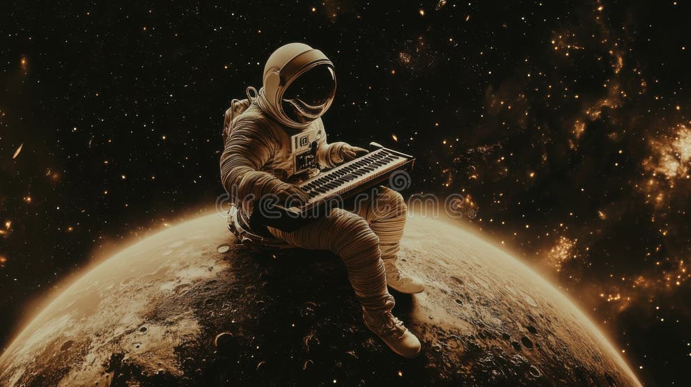 Astronaut Creates Music on Keyboard while Sitting on a Distant Planet ...