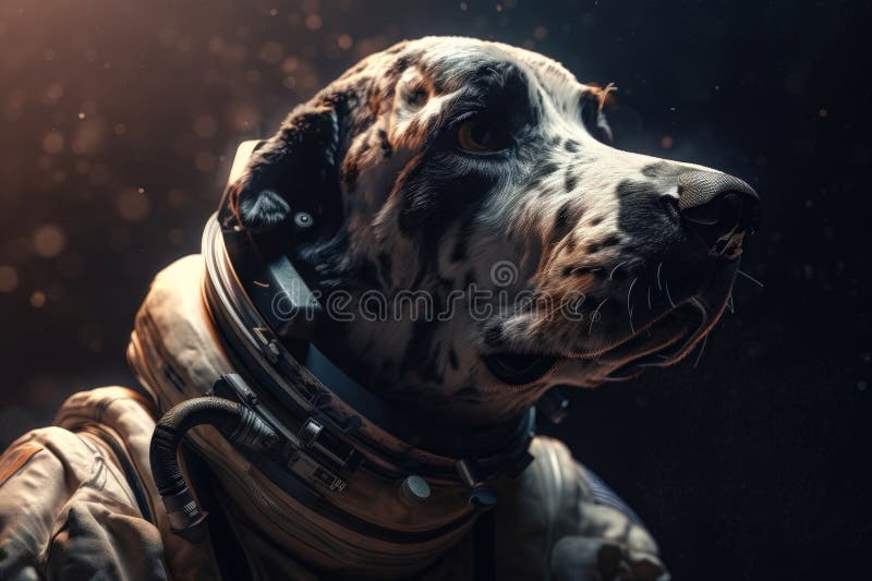 Astronaut Dog. AI Generated Stock Illustration - Illustration of little ...