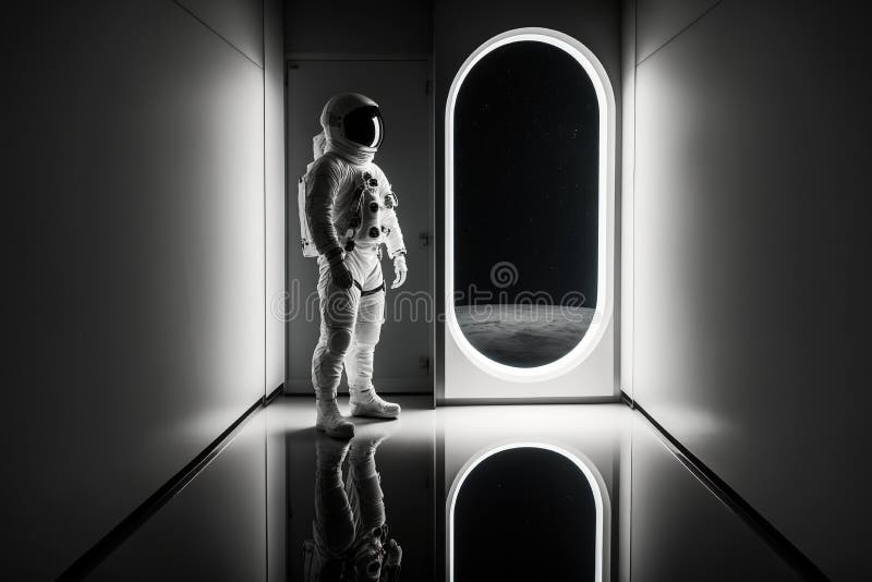 Astronaut before Entering Space Empty Space for Text. AI Generation ...
