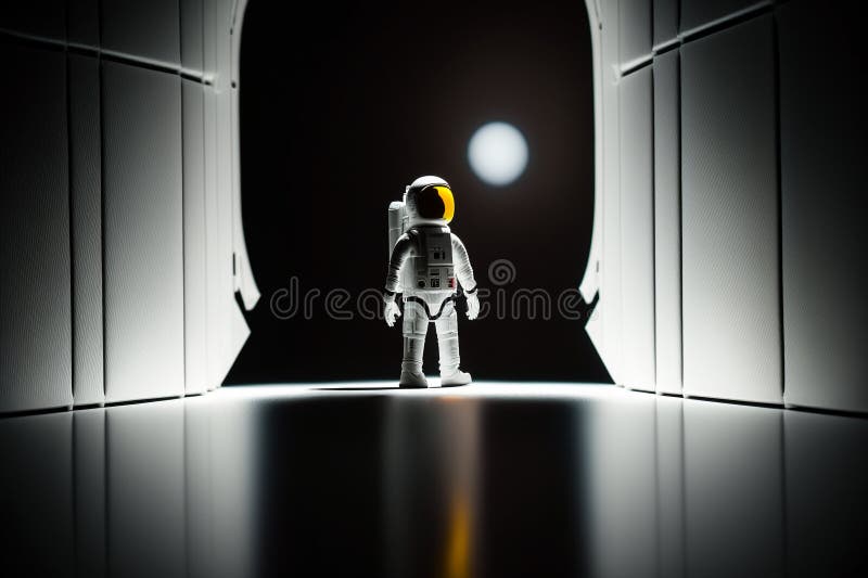 Astronaut before Entering Space Empty Space for Text. AI Generation ...