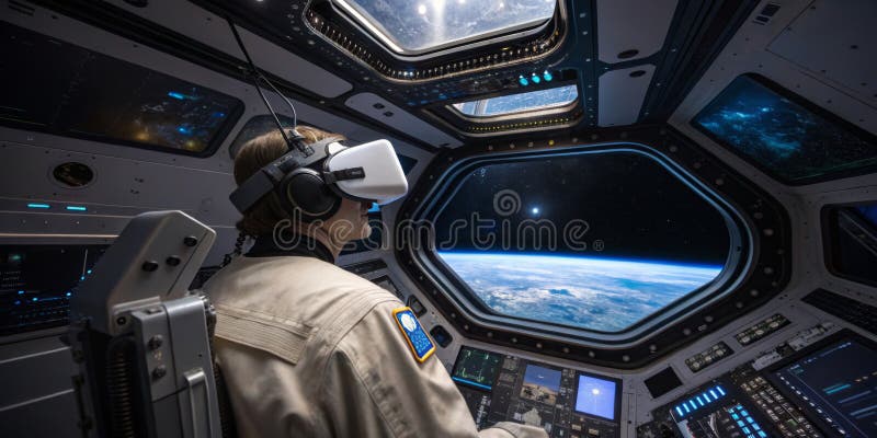 Astronaut Experiences Virtual Reality Simulation of Space Exploration ...