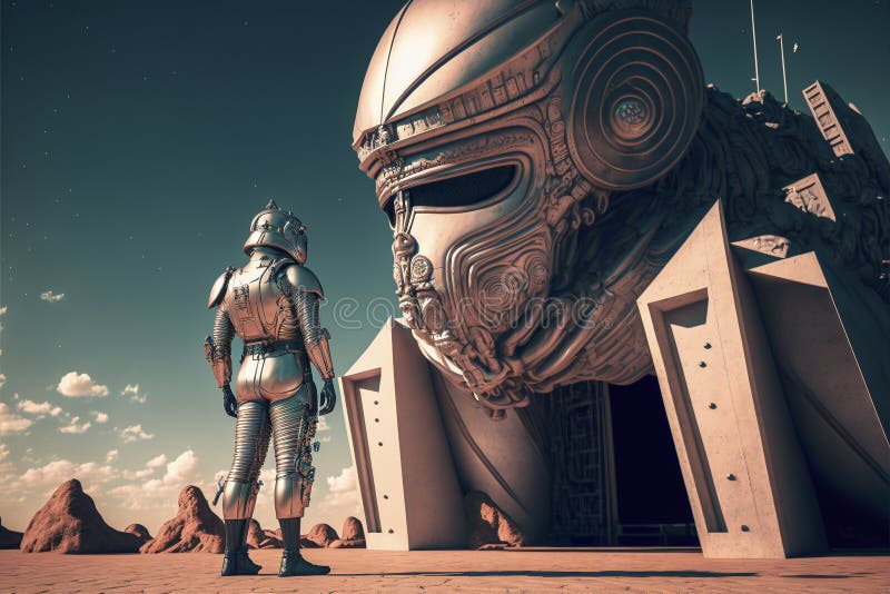 Astronaut Exploring Distant Planets Stock Illustration - Illustration ... Astronaut Exploring Distant Planets Stock Illustration - Illustration ...