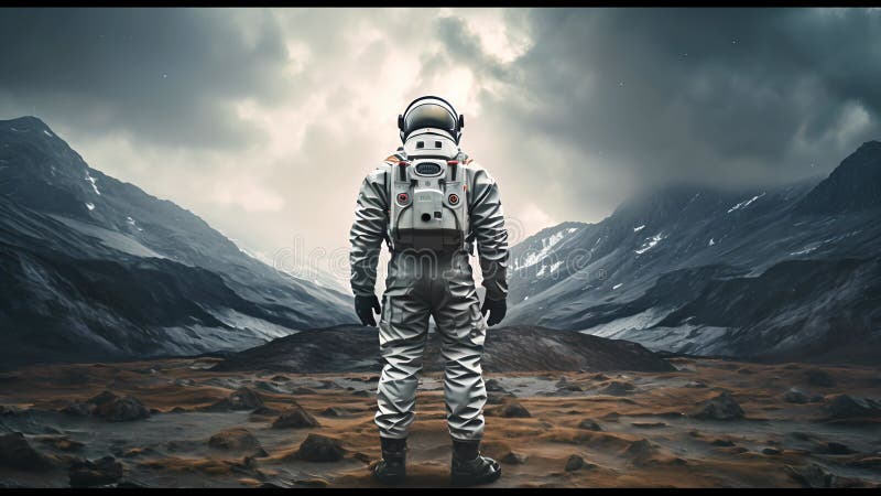 Astronaut Exploring Lunar Surface in Space Suit Stock Video - Video of ... Astronaut Exploring Lunar Surface in Space Suit Stock Video - Video of ...