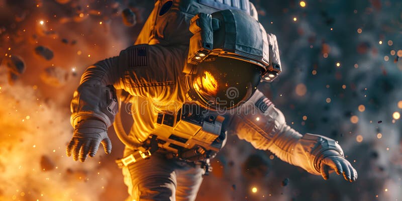 An Astronaut Finds Themselves Surrounded by a Dramatic Explosion of ...
