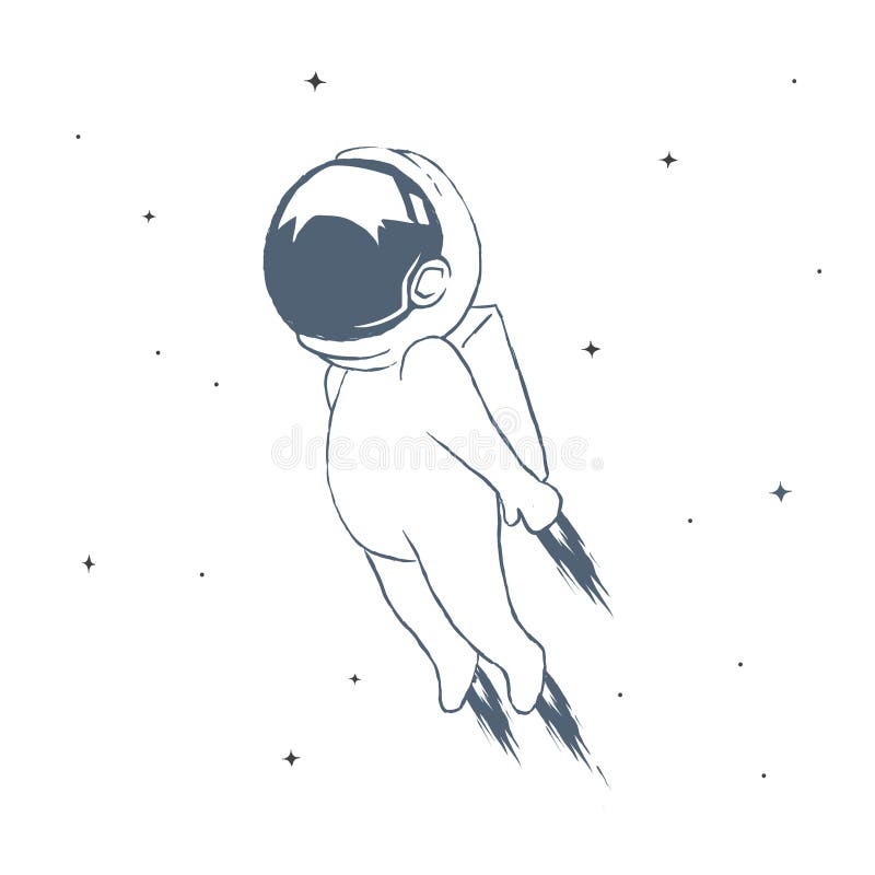 Tumblr Astronaut Drawing
