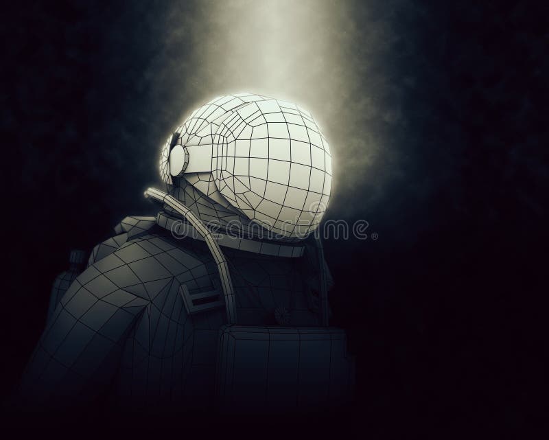 Wireframe Astronaut Stock Illustrations – 1,285 Wireframe Astronaut ...
