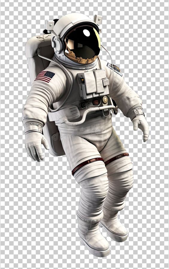 Astronaut Floating Isolated on Transparent Background PNG Stock Photo ...