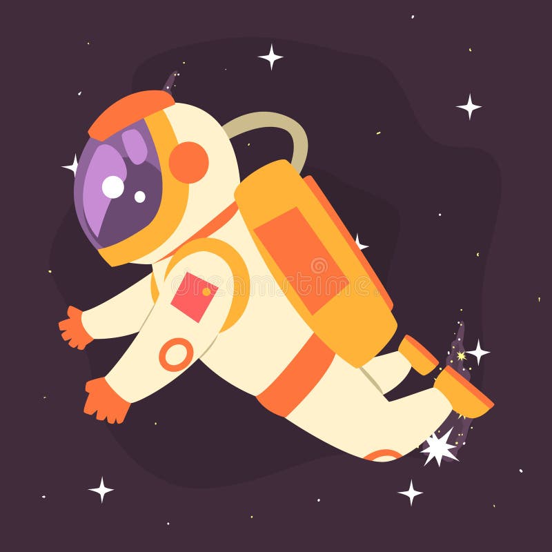 Astronaut Floating in Outer Space Stock Vector - Illustration of globe ... Astronaut Floating in Outer Space Stock Vector - Illustration of globe ...