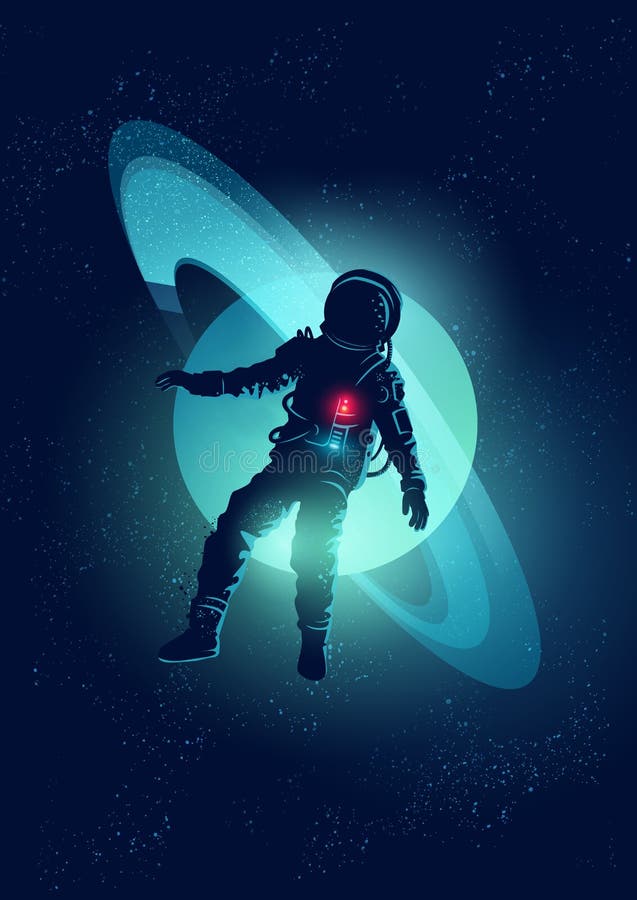 Astronaut Floating in Space Stock Vector - Illustration of character ... Astronaut Floating in Space Stock Vector - Illustration of character ...