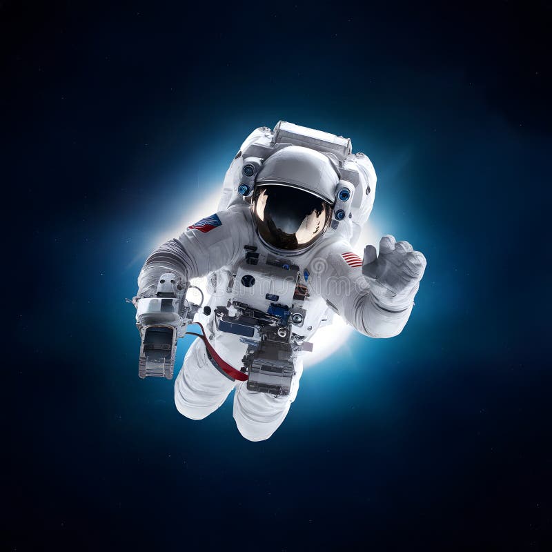 Astronaut Floats in Mesmerizing Void of Space, Embodying Human ...