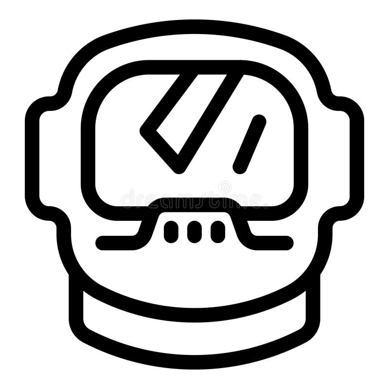 Astronaut Helmet Front View Showing Glass Visor Reflecting Light in ...
