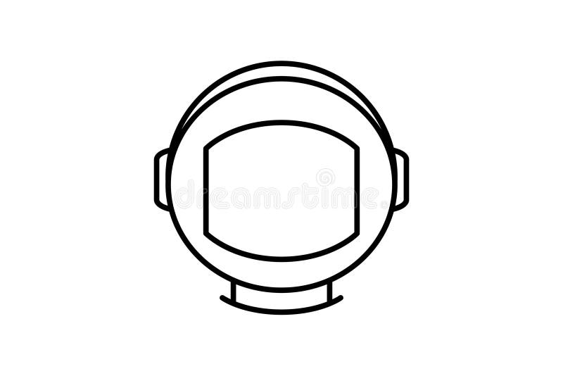 Astronaut Helmet Icon Related To Space Exploration Stock Photo ...