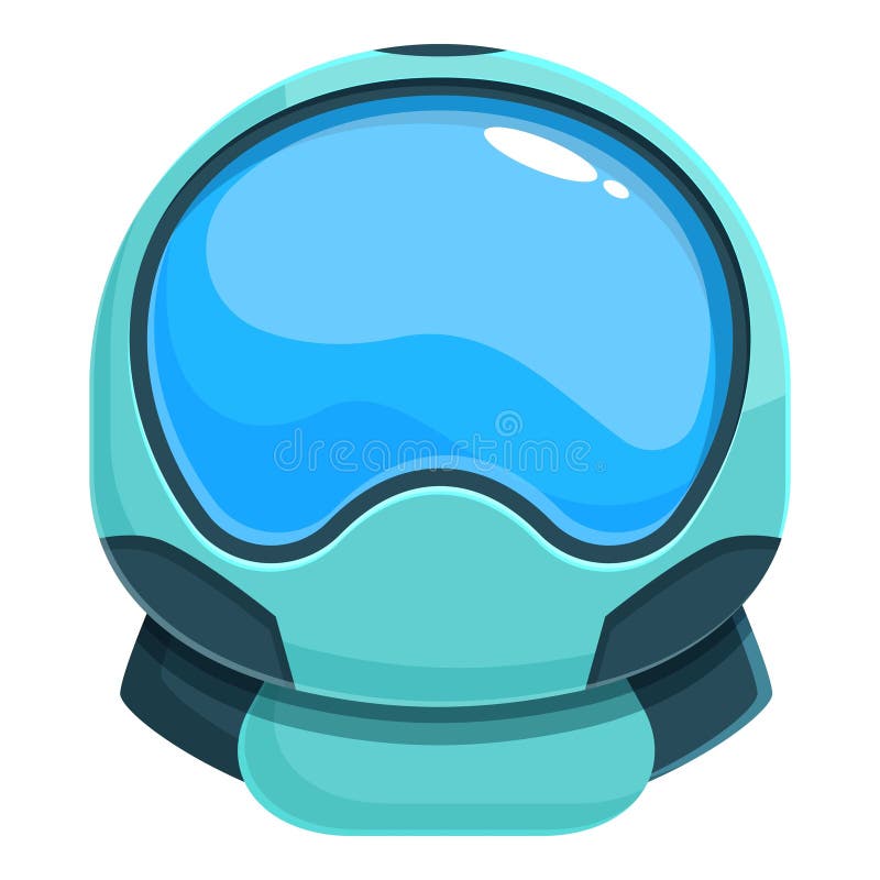 Astronaut Helmet Showing Glass Visor for Space Exploration Stock Vector ...