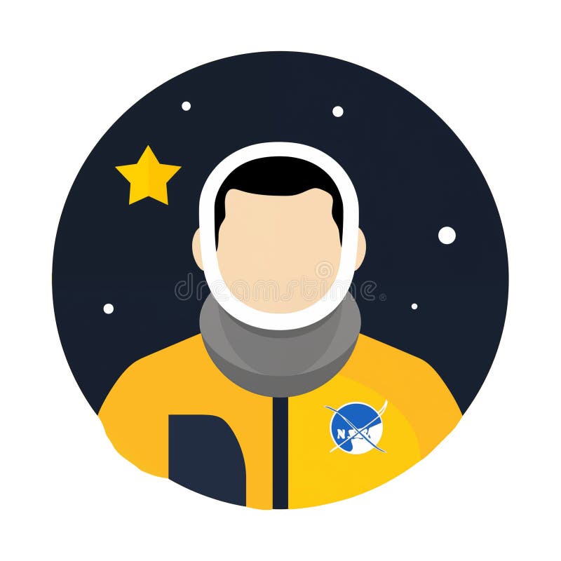 Astronaut in Helmet, Space Exploration Vector Icon. Stock Photo ...