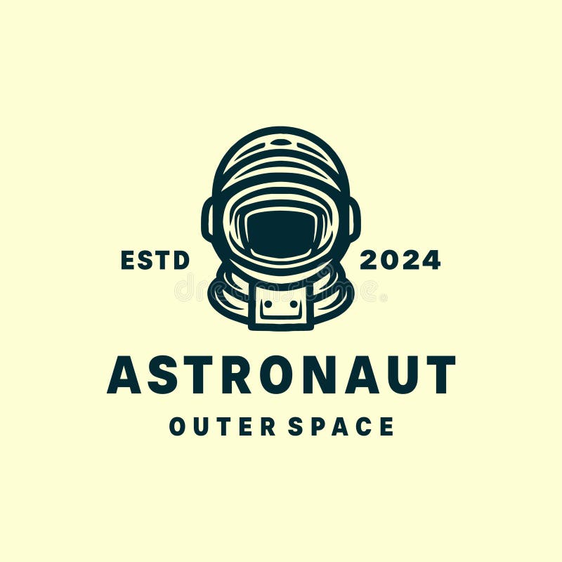 Astronaut Helmet Vector Logo Design Illustration Stock Vector ...