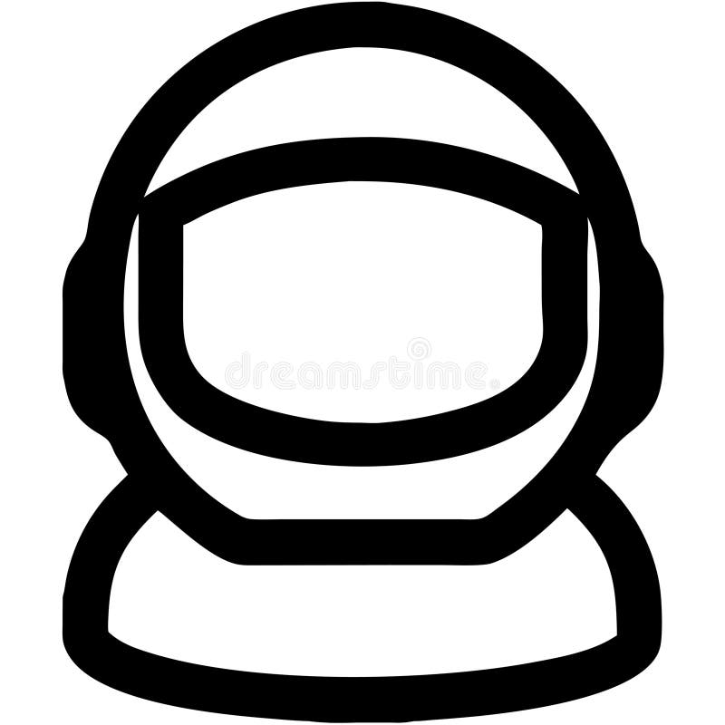 Astronaut Helmet Vector Space Exploration Design Element Stock ...