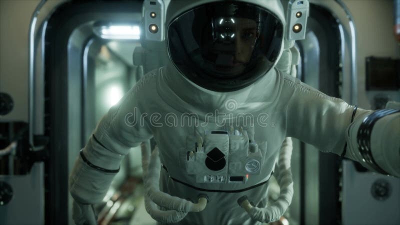 Orbital Station in the Infinity Stock Footage - Video of research ...