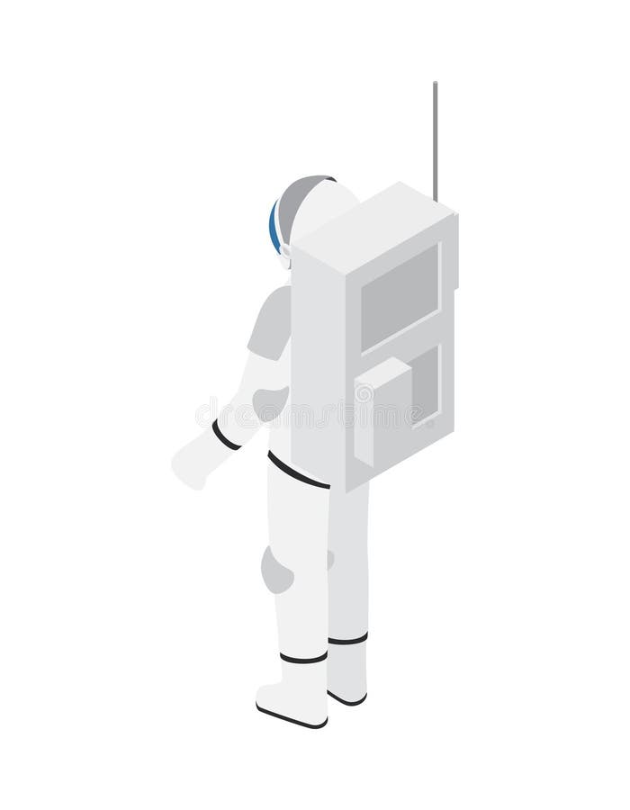 Astronaut Isometric Illustration Stock Vector - Illustration of ...