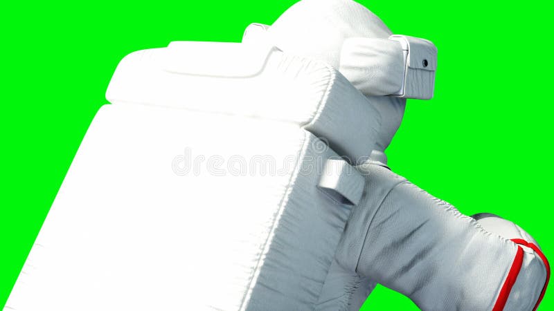Astronaut Levitation in Space. Green Screen. Realistic 4k Animation ...