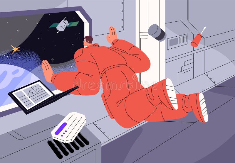 Inside International Space Station Stock Illustrations – 260 Inside ...