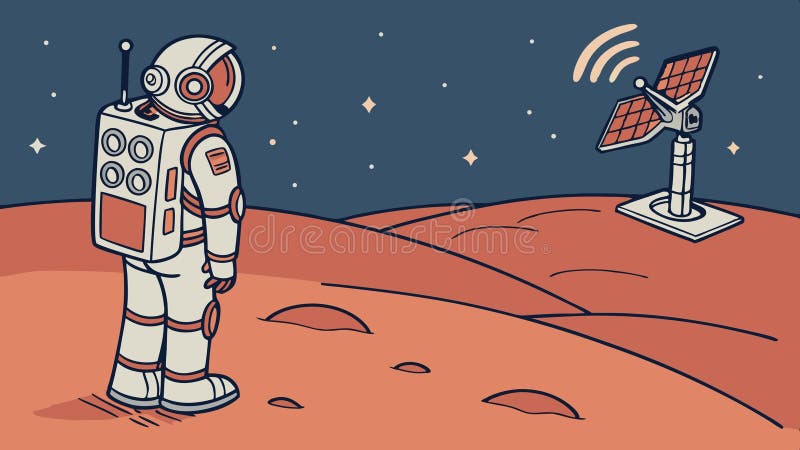 Astronaut on Mars, Space Exploration, Planetary Mission, Red Planet ...