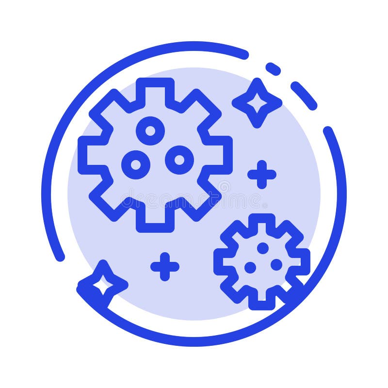 Astronaut, Meteor, Space Blue Dotted Line Line Icon Stock Vector ...