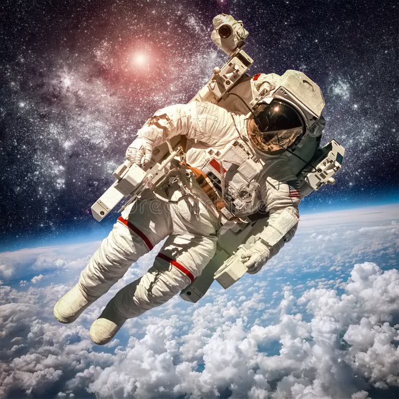 Astronaut in space stock photo. Image of copy, spacewalk - 19329476