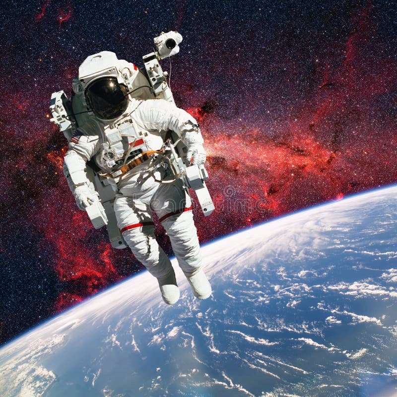 Astronaut in space stock photo. Image of copy, spacewalk - 19329476