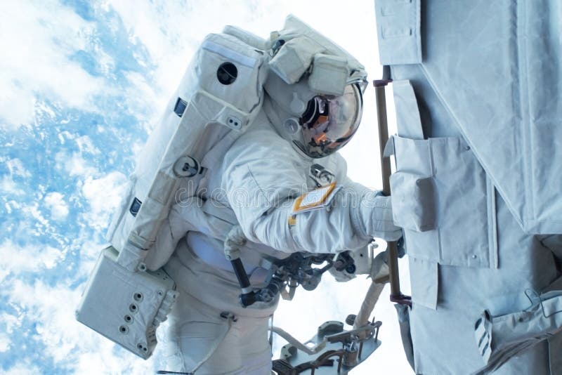 Astronaut, Outer Space Walk, Isolated Stock Photo - Image of video ...