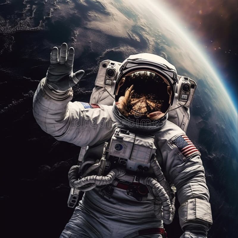 Astronaut Waving Hand Stock Illustrations – 454 Astronaut Waving Hand ...