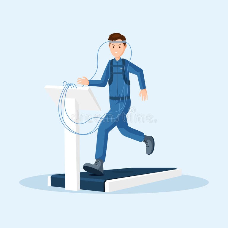 Astronaut Physical Test Flat Vector Illustration. Spaceman, Cosmonaut ...