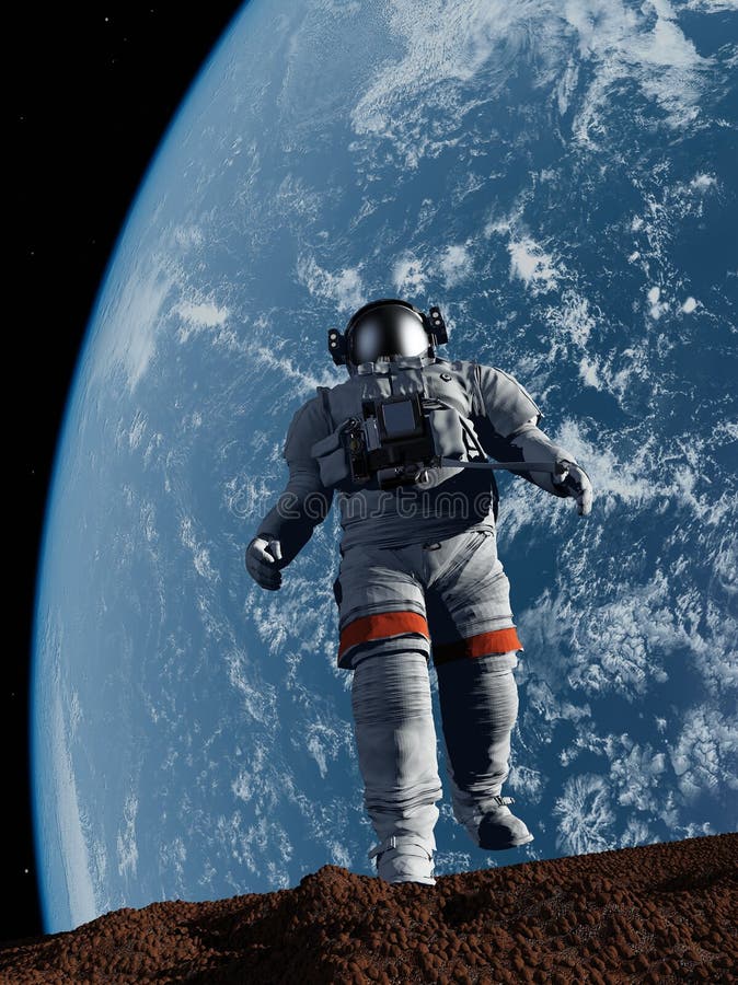 Astronaut stock illustration. Illustration of elemen - 209177393