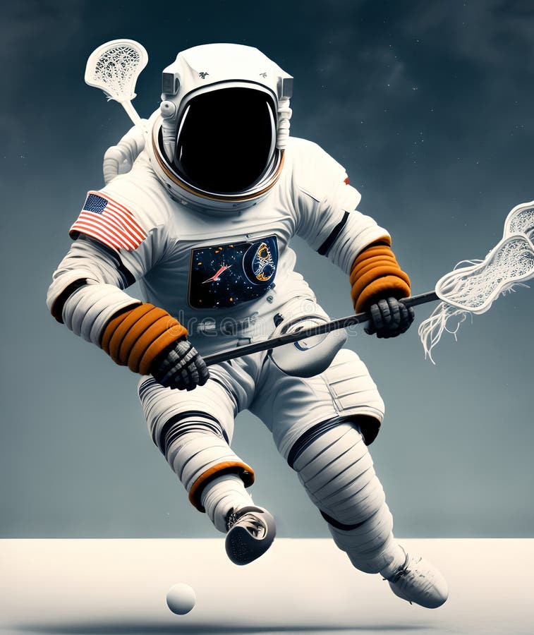 Astronaut Playing Billiards, Generative AI Illustration Stock ...