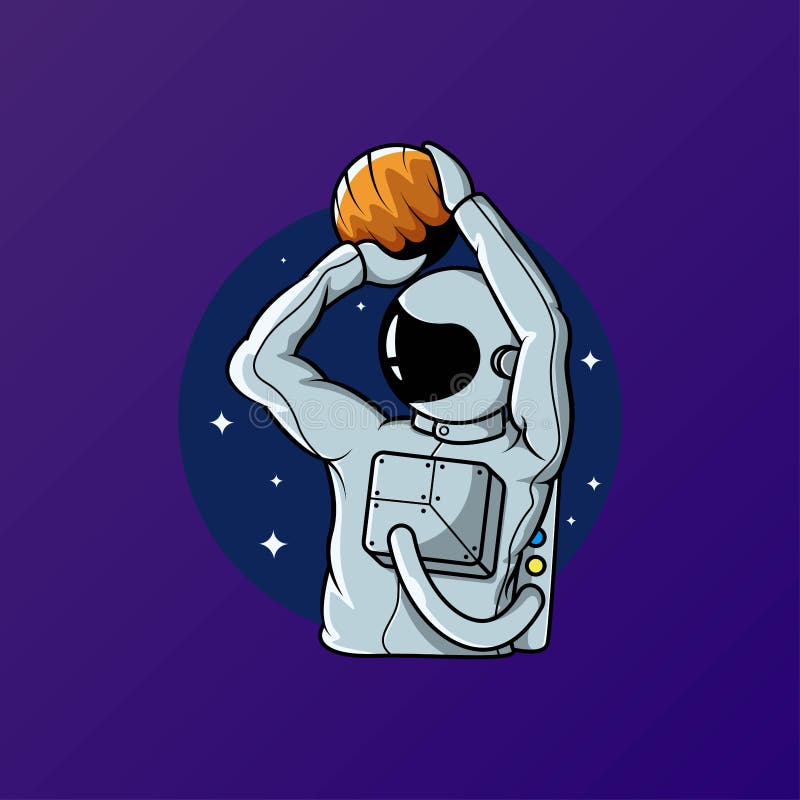 Astronaut Playing Planet Ball Stock Vector - Illustration of game ...