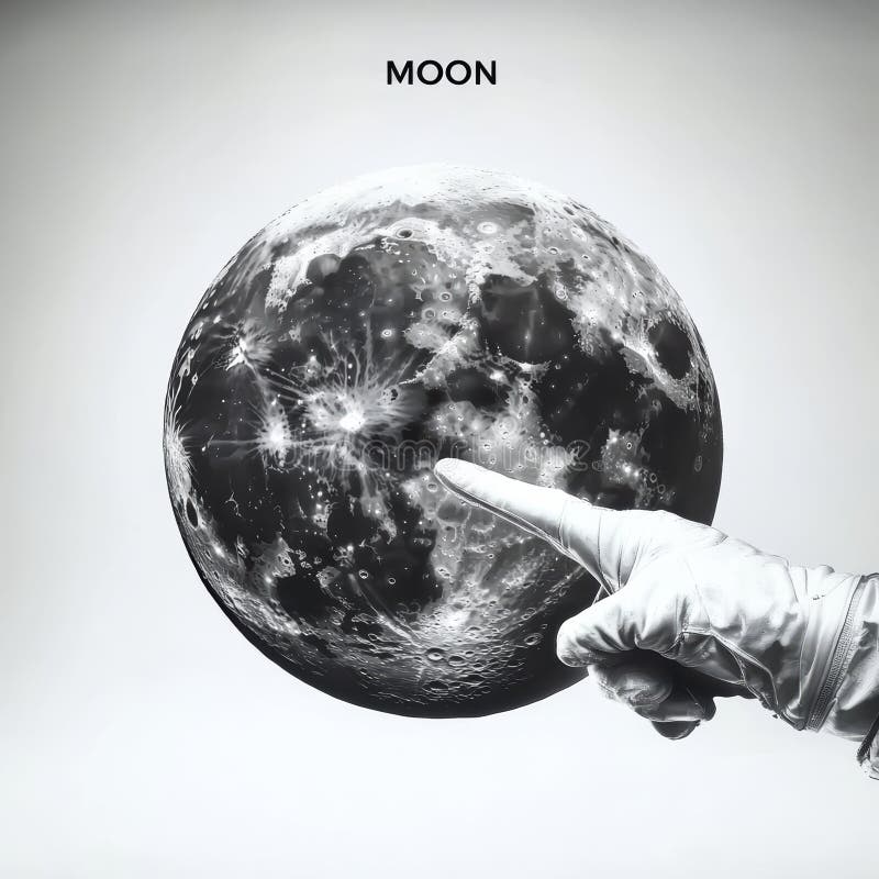 The Astronaut Points To the Moon, Symbolizing Human Longing and ...