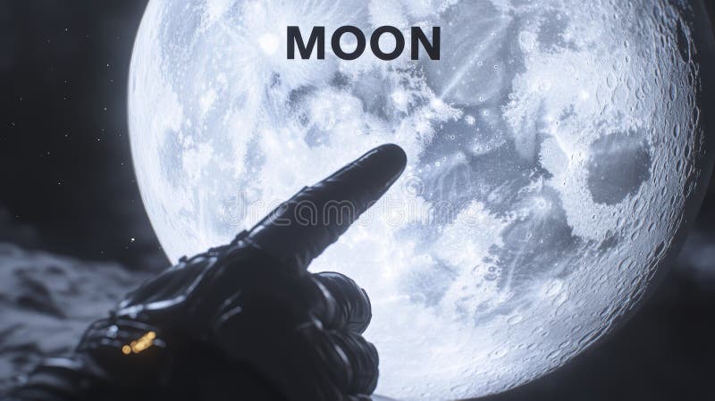 The Astronaut Points To the Moon, Symbolizing Human Longing and ...