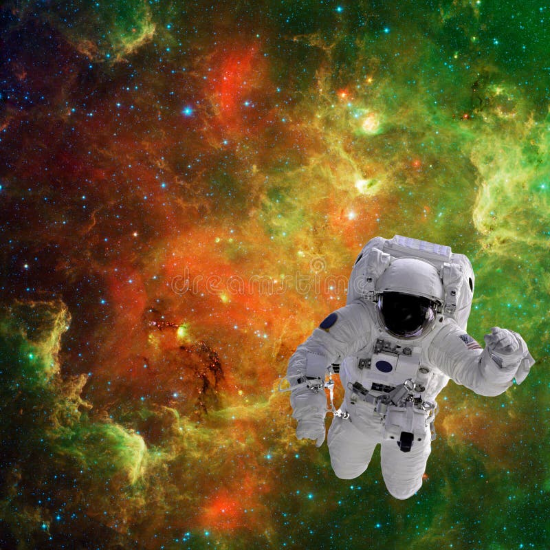Astronaut in ruimte stock foto. Image of ernst, melkweg - 19329476