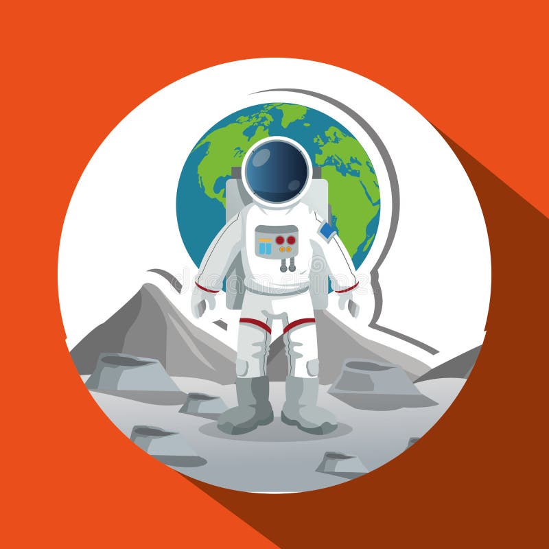 Astronaut Sign. Space Concept. Cosmos Icon, Vector Illustration Stock ...