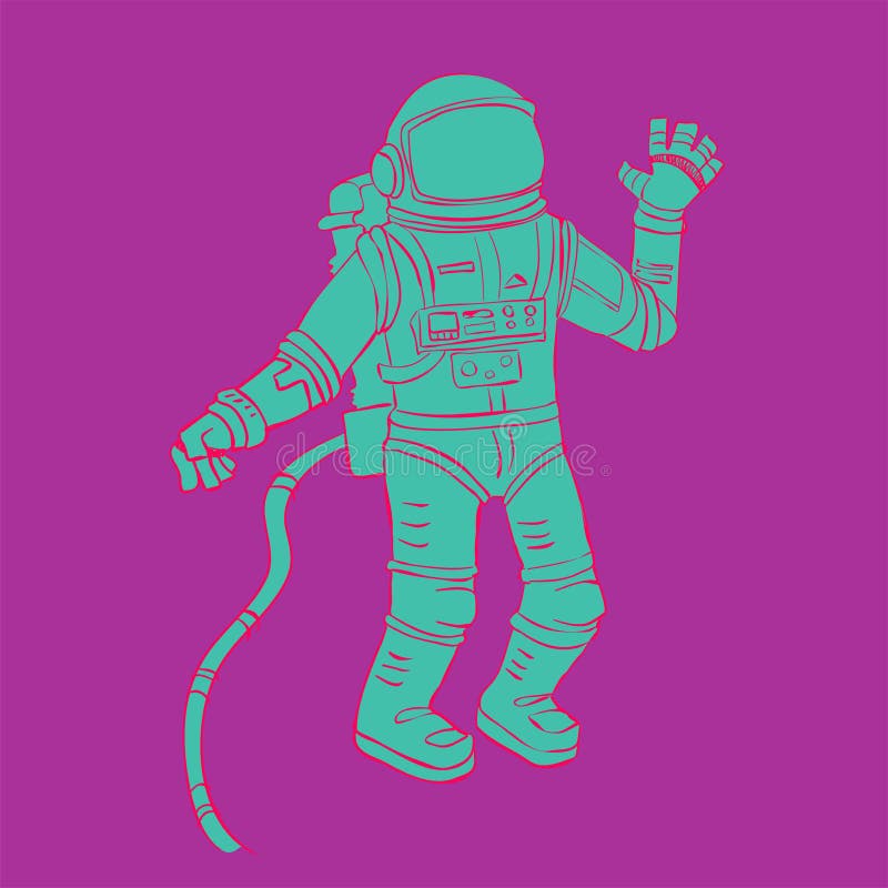 Astronaut. Sketch of Man in a Spacesuit. Vector Drawing Stock Vector ... Astronaut. Sketch of Man in a Spacesuit. Vector Drawing Stock Vector ...