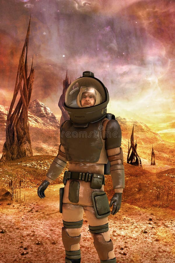 Alien planet stock illustration. Illustration of mars - 13939809