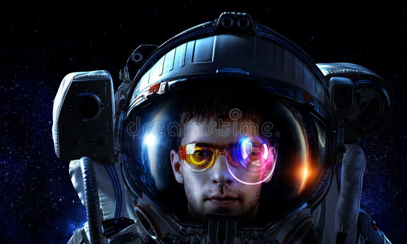 Astronaut and Space Exploration Theme. Stock Image - Image of science ...