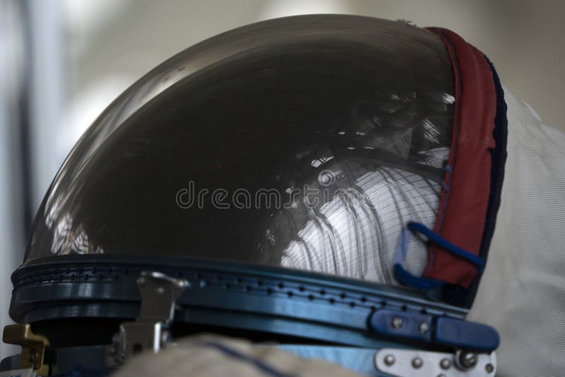 Astronaut Space Helmet Close Up Stock Image - Image of aerospace, white ...