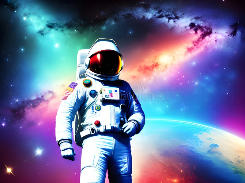 Astronaut in Space, Illustration of Elements of this Image Furnished ...