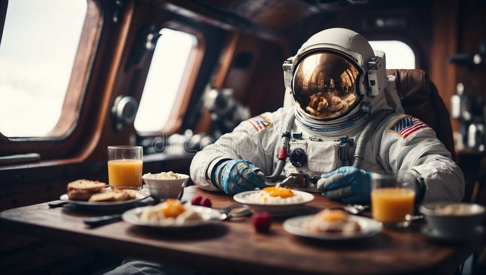 Astronaut Breakfast Stock Illustrations – 153 Astronaut Breakfast Stock ...