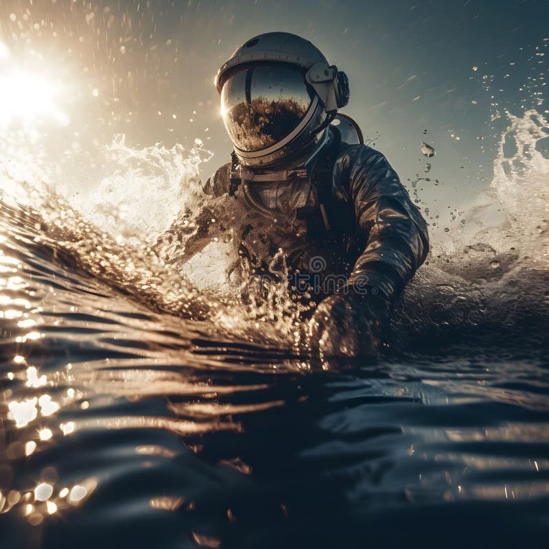 A Fantastic Space Scene with Firework-like Explosions. Bright Orange ...